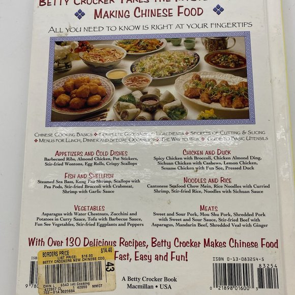 Kitchen | Vintage Betty Crockers New Chinese Cookbook | Poshmark